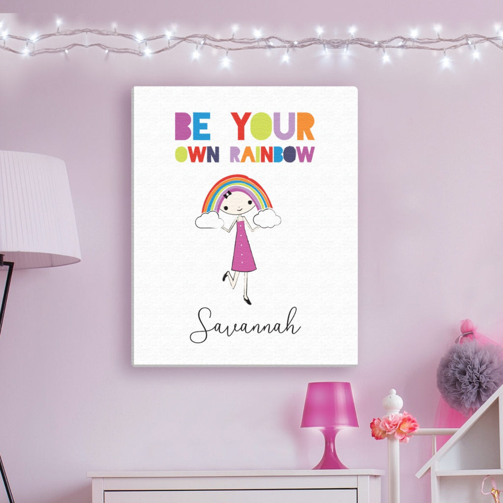 Be Your Own Rainbow Personalized 16x20 Canvas – Personalized Planet