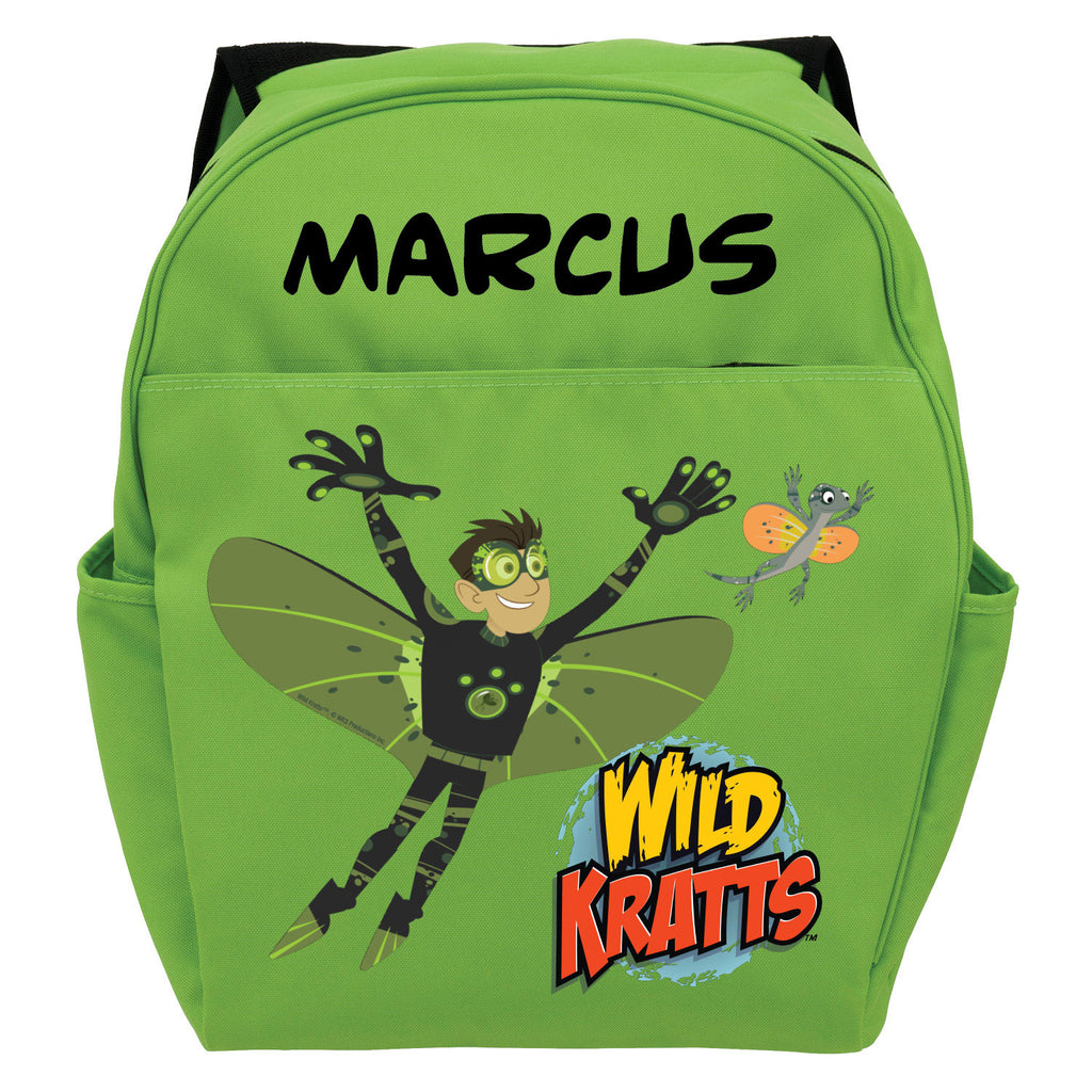 Wild Kratts Flying Fun Green Toddler Backpack – Personalized Planet