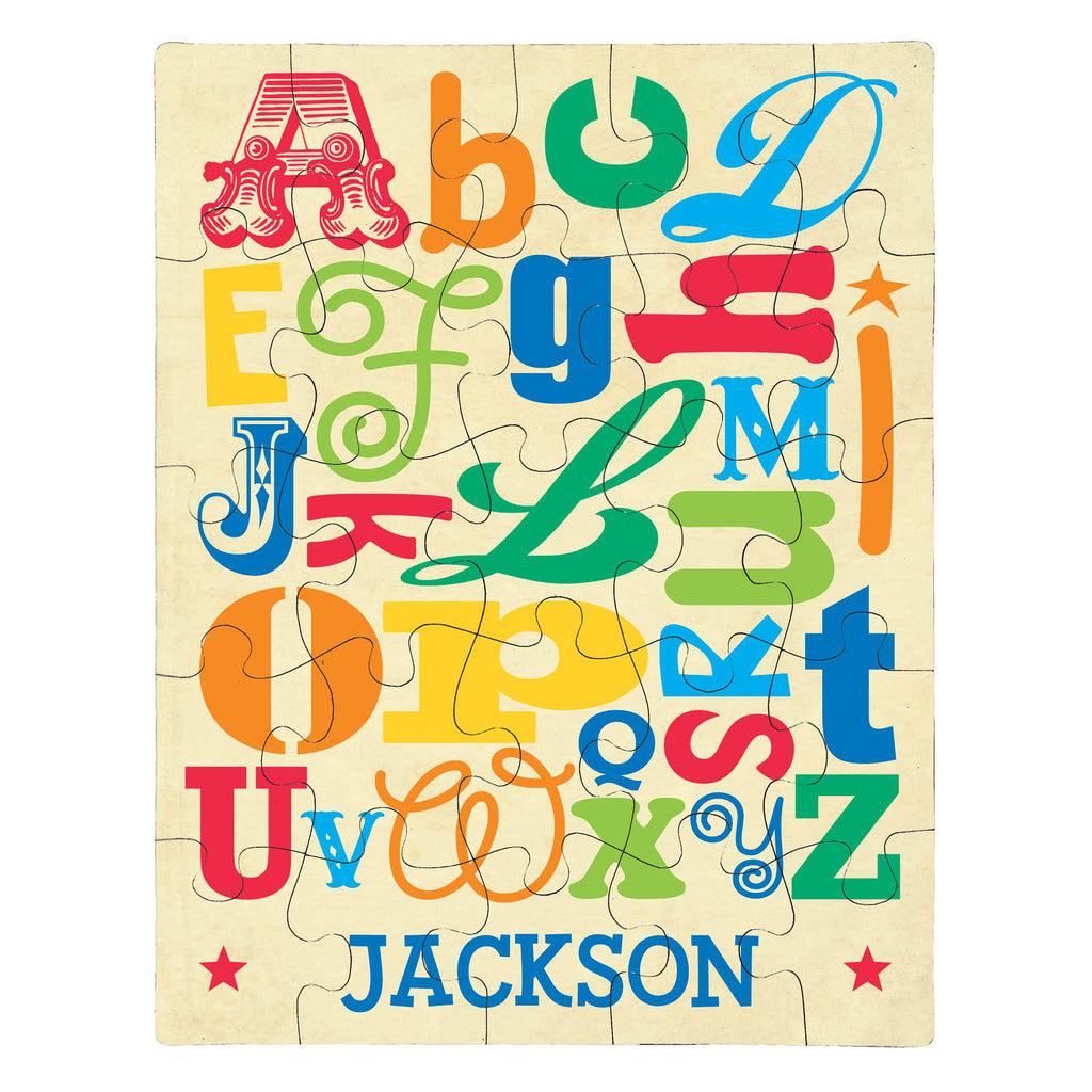 Alphabet Personalized Puzzle----Boy – Personalized Planet