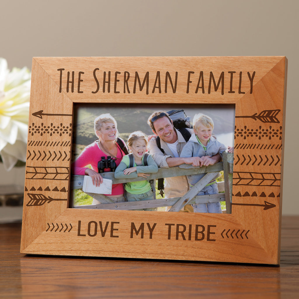 Love My Tribe Personalized Wood Frame – Personalized Planet