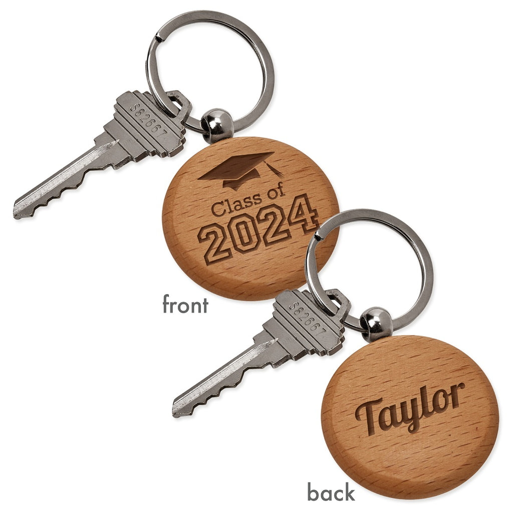 Personalized Graduation Wood Key Chain – Personalized Planet