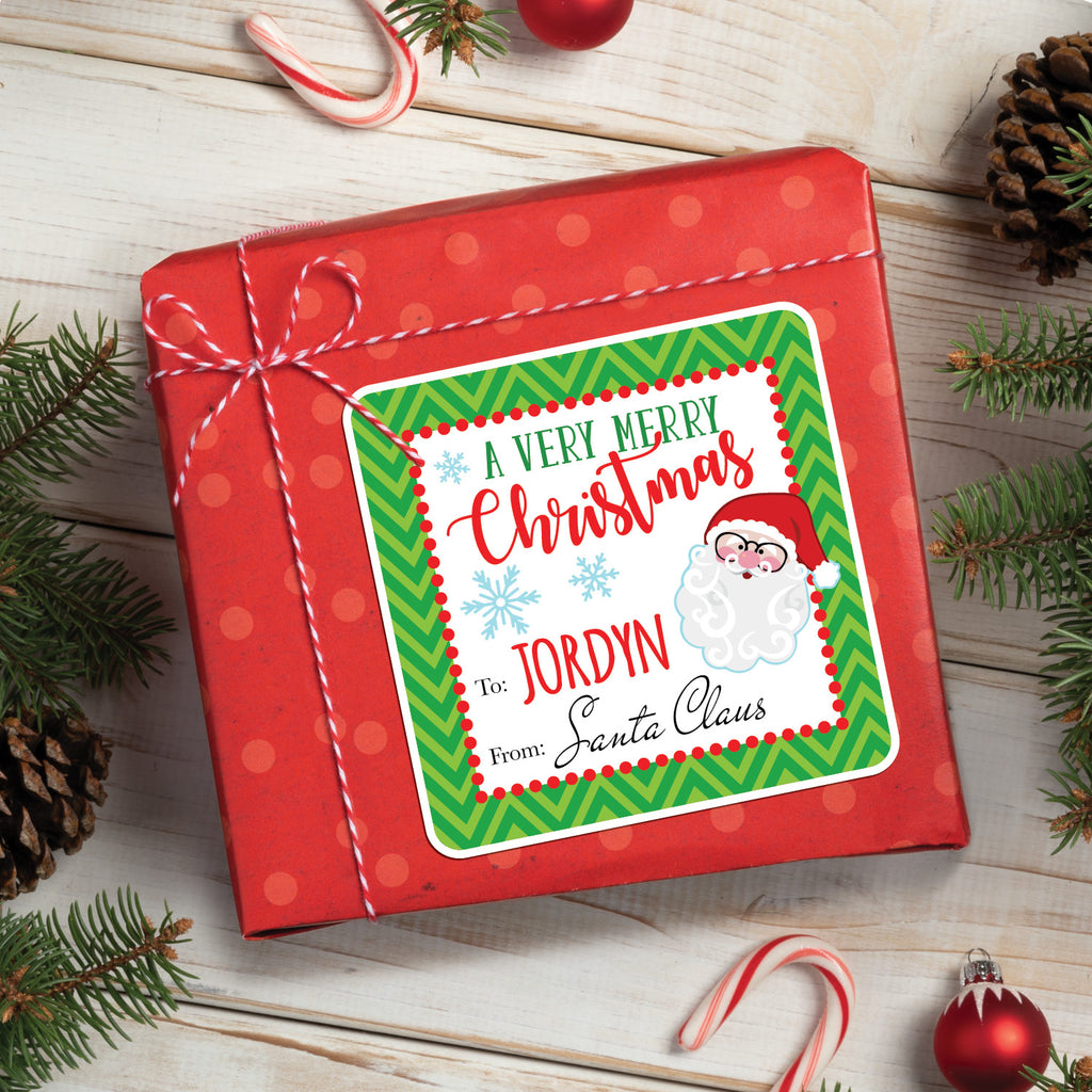 Special Delivery From Santa Personalized Gift Sticker Set ...