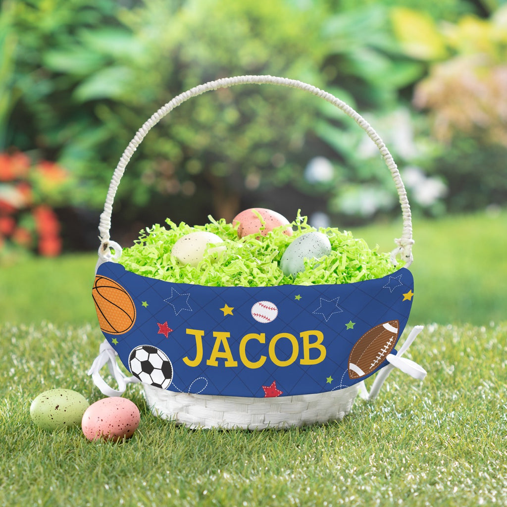 Sports Personalized Easter Basket and Liner – Personalized Planet