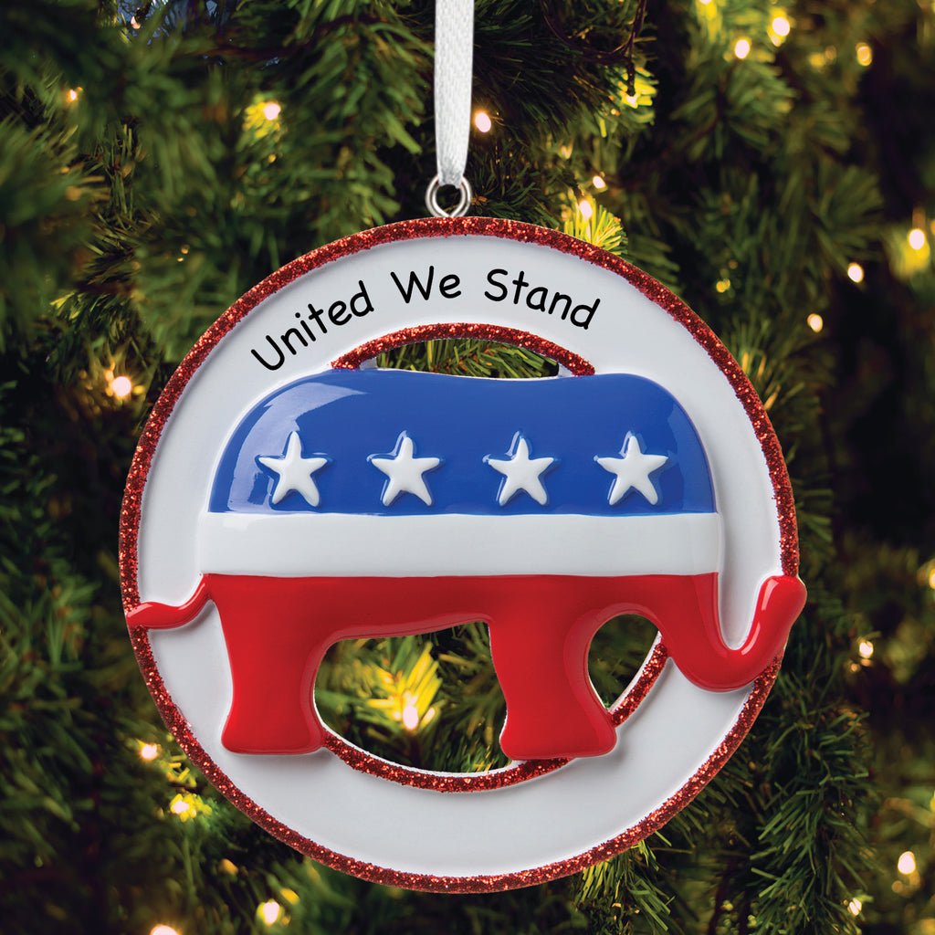 Personalized Republican Elephant Ornament – Personalized Planet