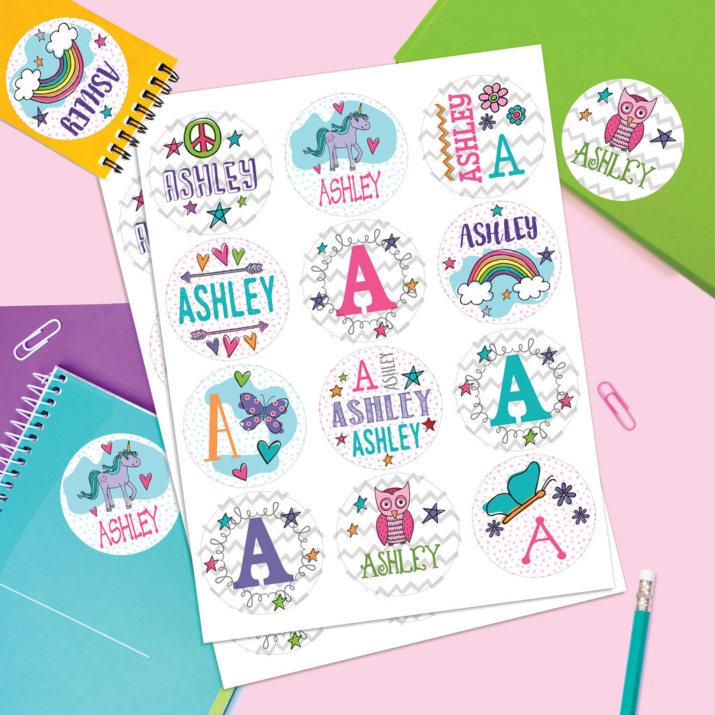 Personalized My Name Pastel Stickers – Personalized Planet