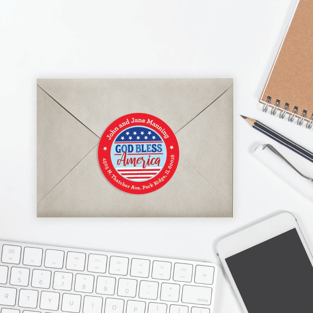 Patriotic Personalized Return Address Labels – Personalized Planet