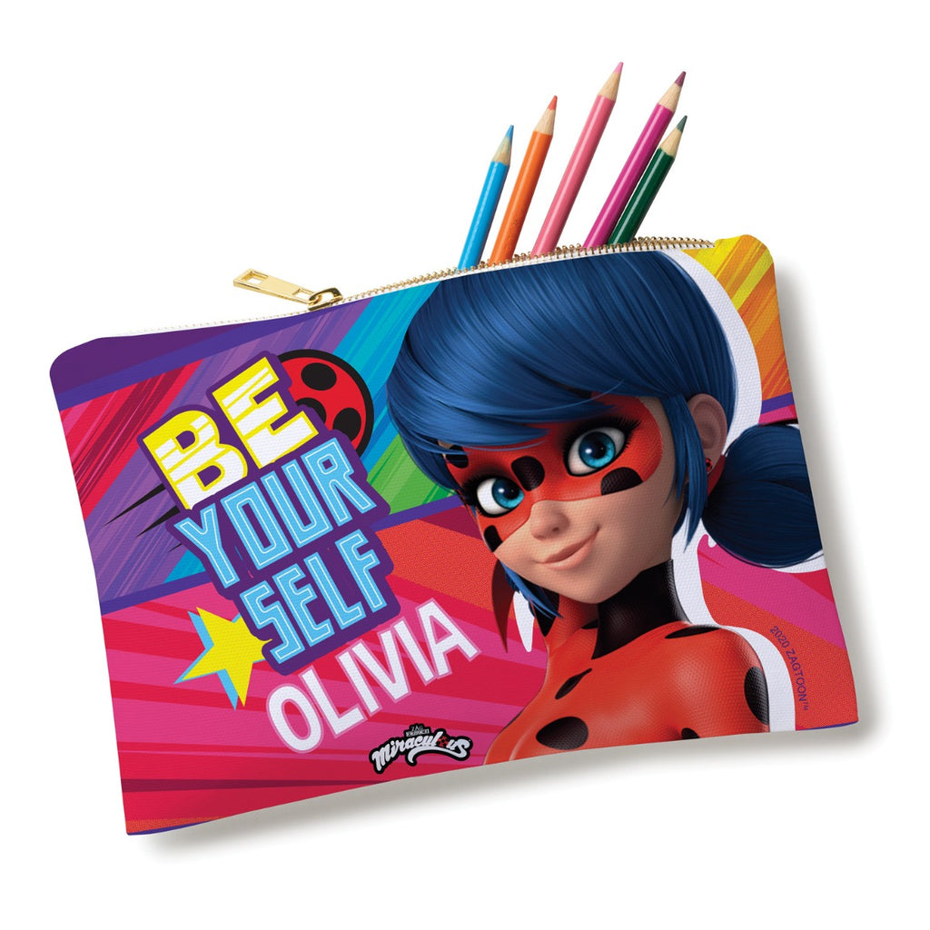 Miraculous Ladybug Be Your Self Personalized Zipper Pouch ...