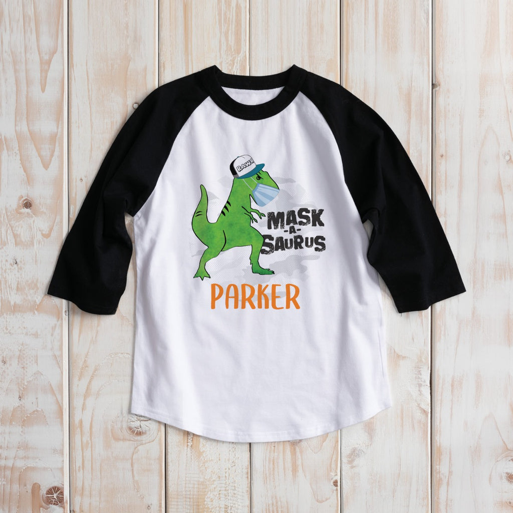 Mask-A-Saurus Personalized Youth Black Sports Jersey – Personalized Planet