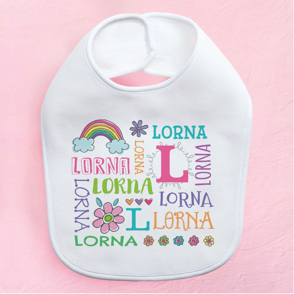 Rainbow Baby Bib – Personalized Planet
