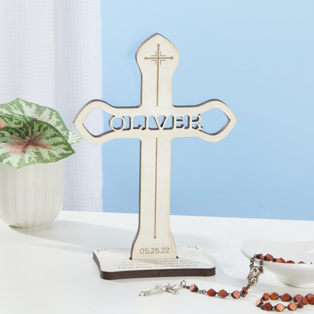 First Communion Boy Cross – Personalized Planet
