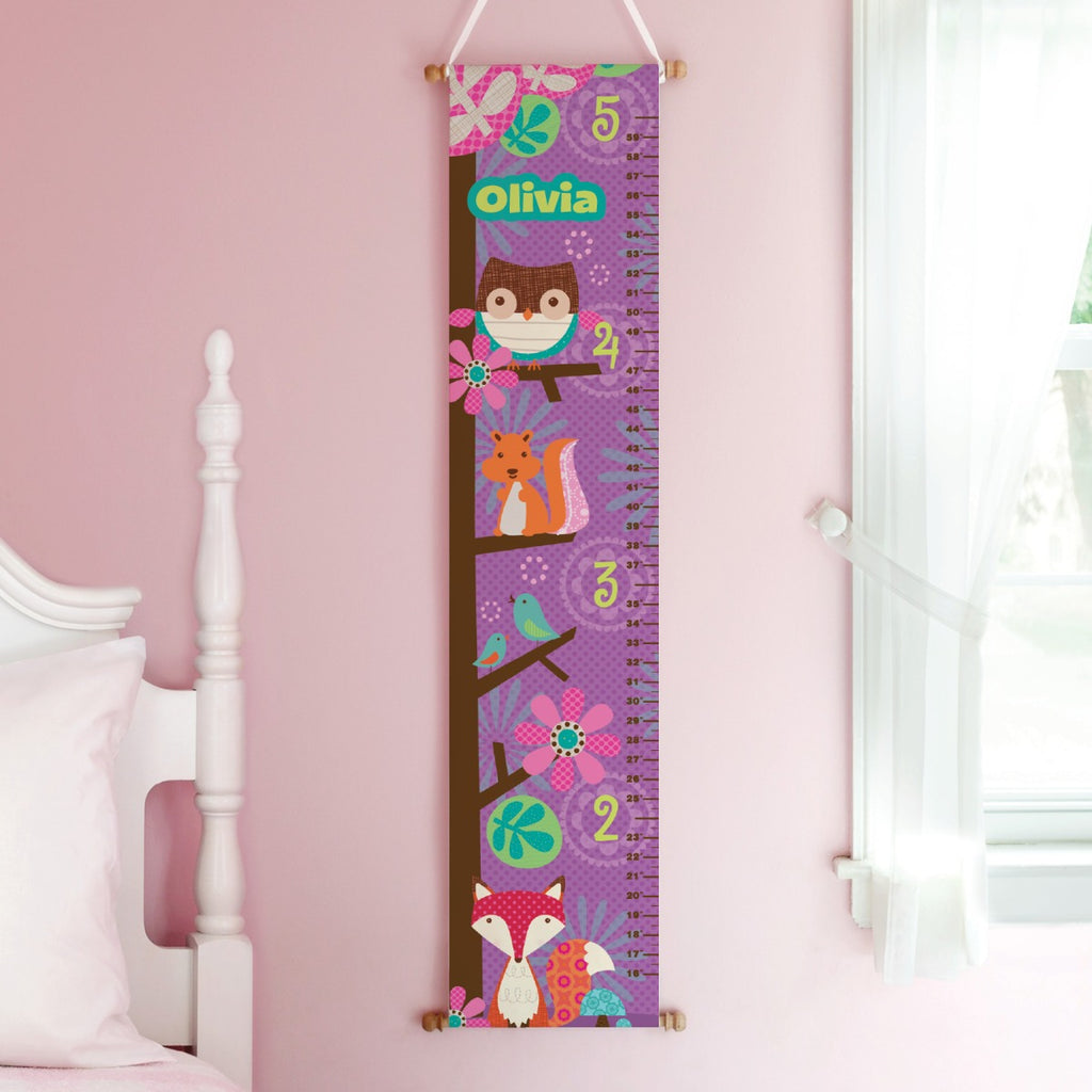 Woodland Animals Growth Chart – Personalized Planet