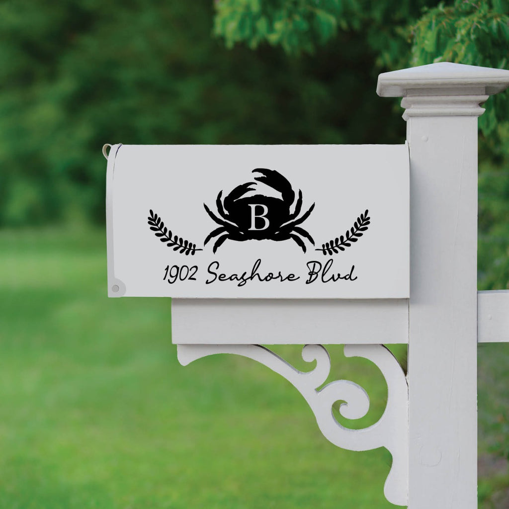 Crab Black Vinyl Mailbox Decal – Personalized Planet