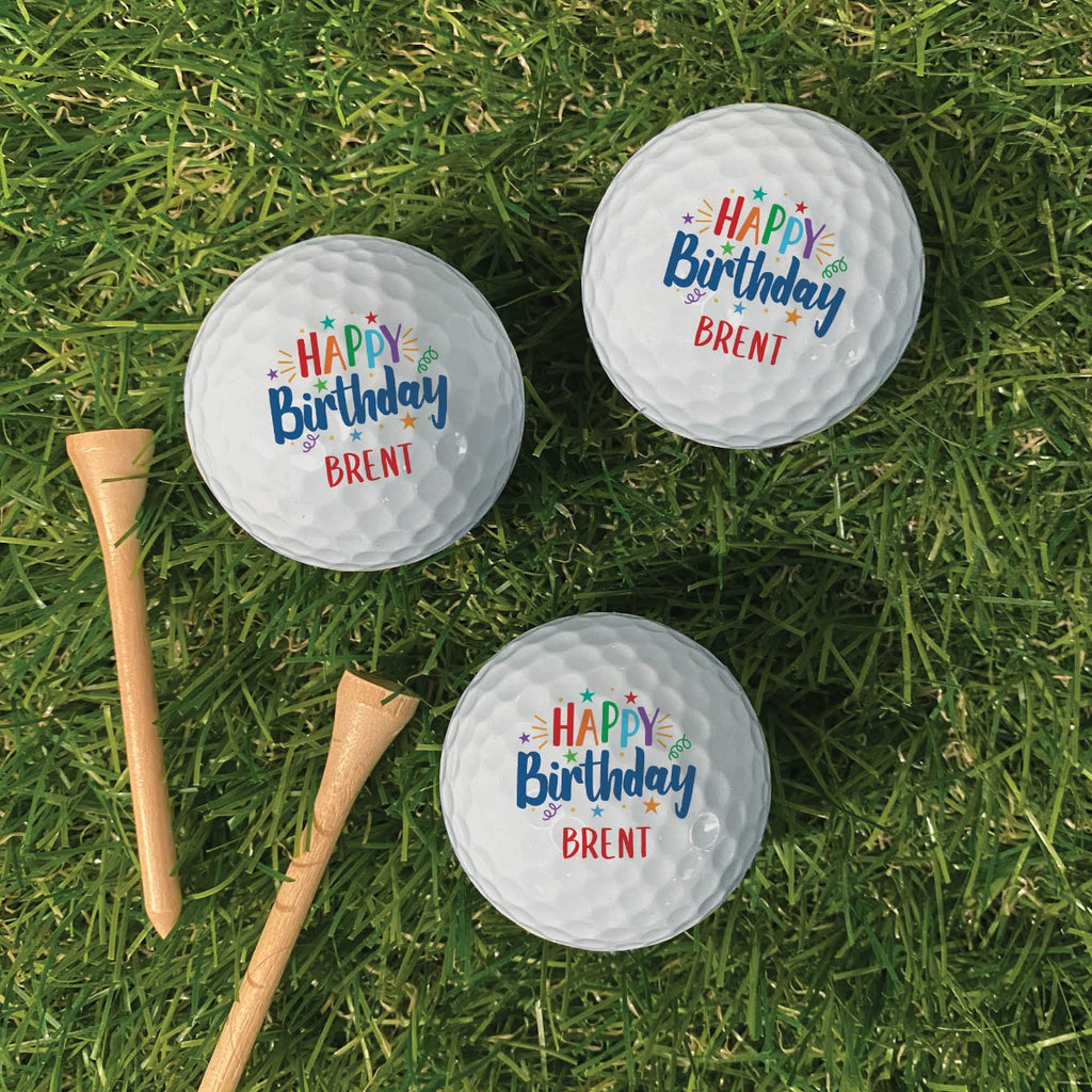 Happy Birthday Golf Ball – Personalized Planet