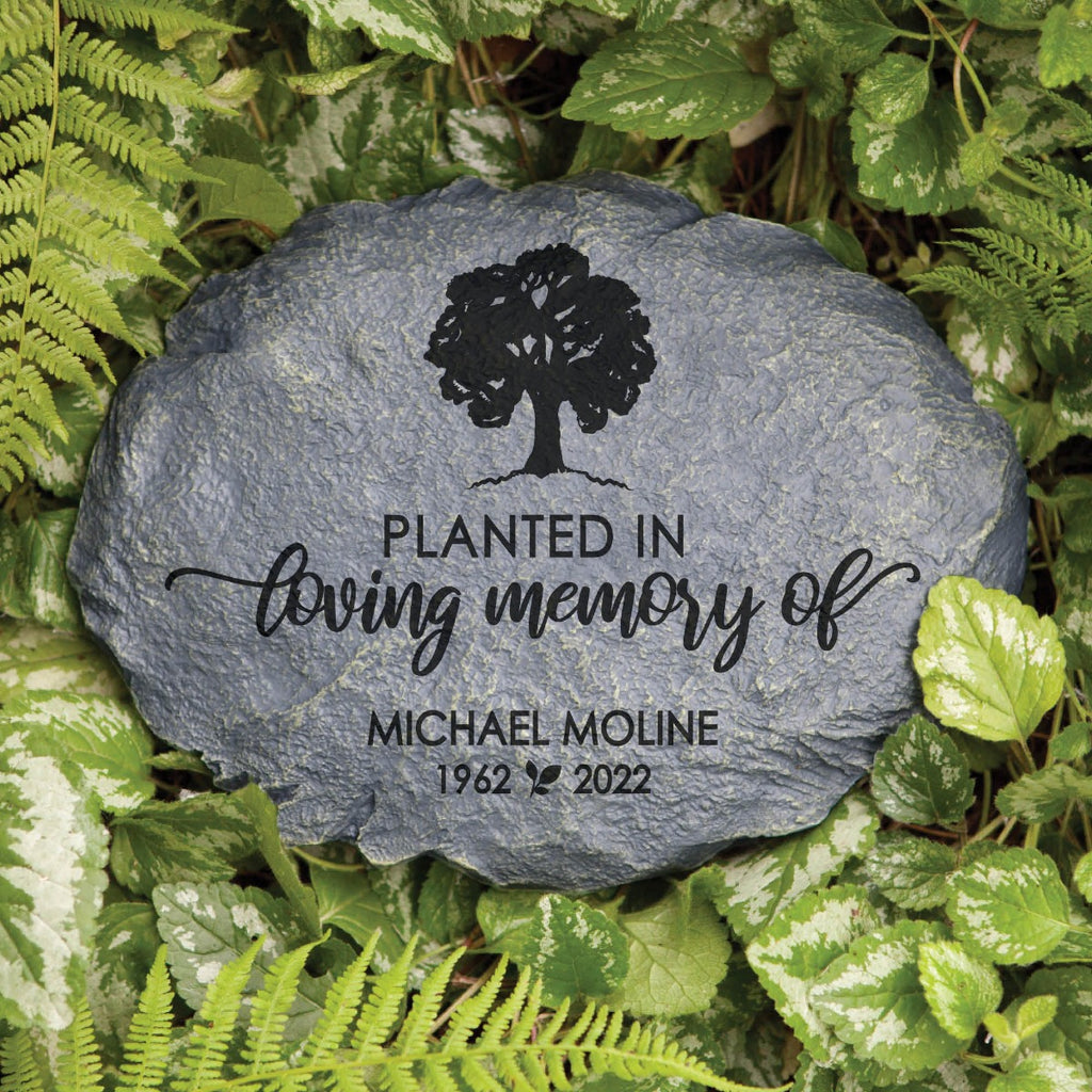 In Loving Memory Garden Stone – Personalized Planet