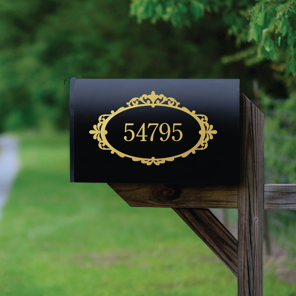 Ornamental Gold Mailbox Decal – Personalized Planet