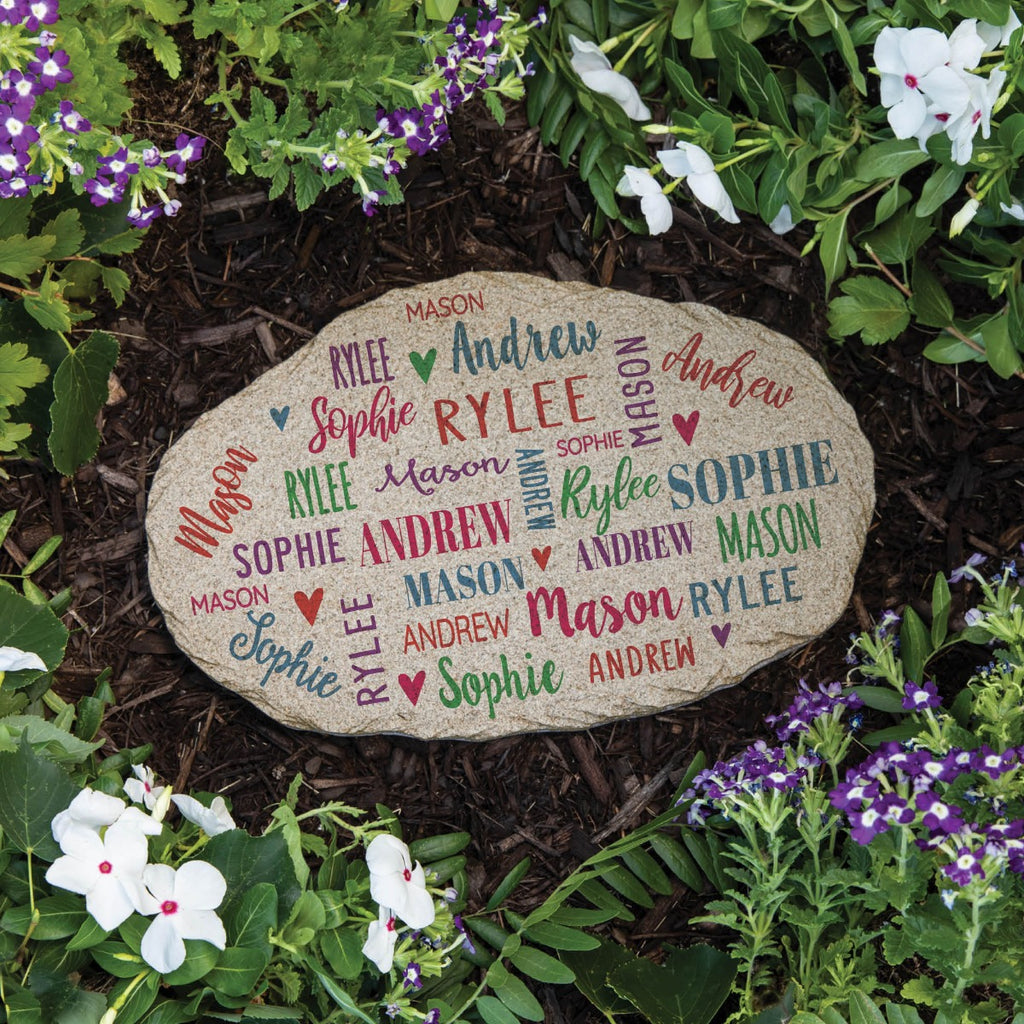 Family of Names Garden Stone – Personalized Planet