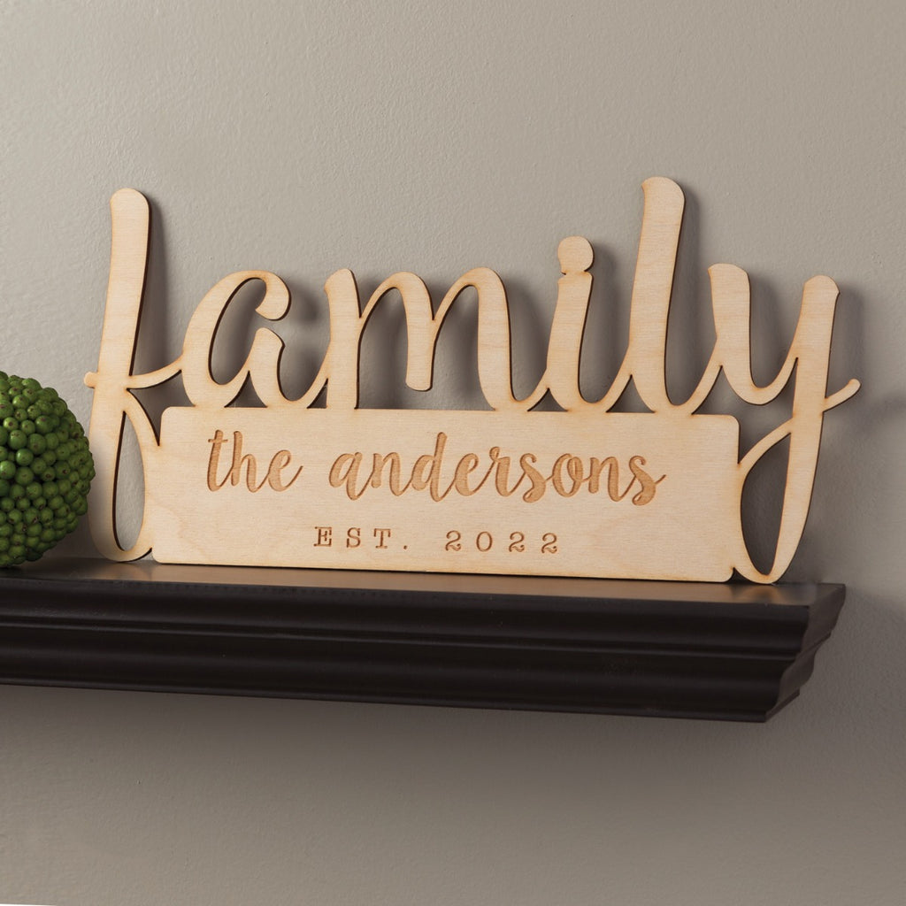 Our Family Wood Plaque – Personalized Planet