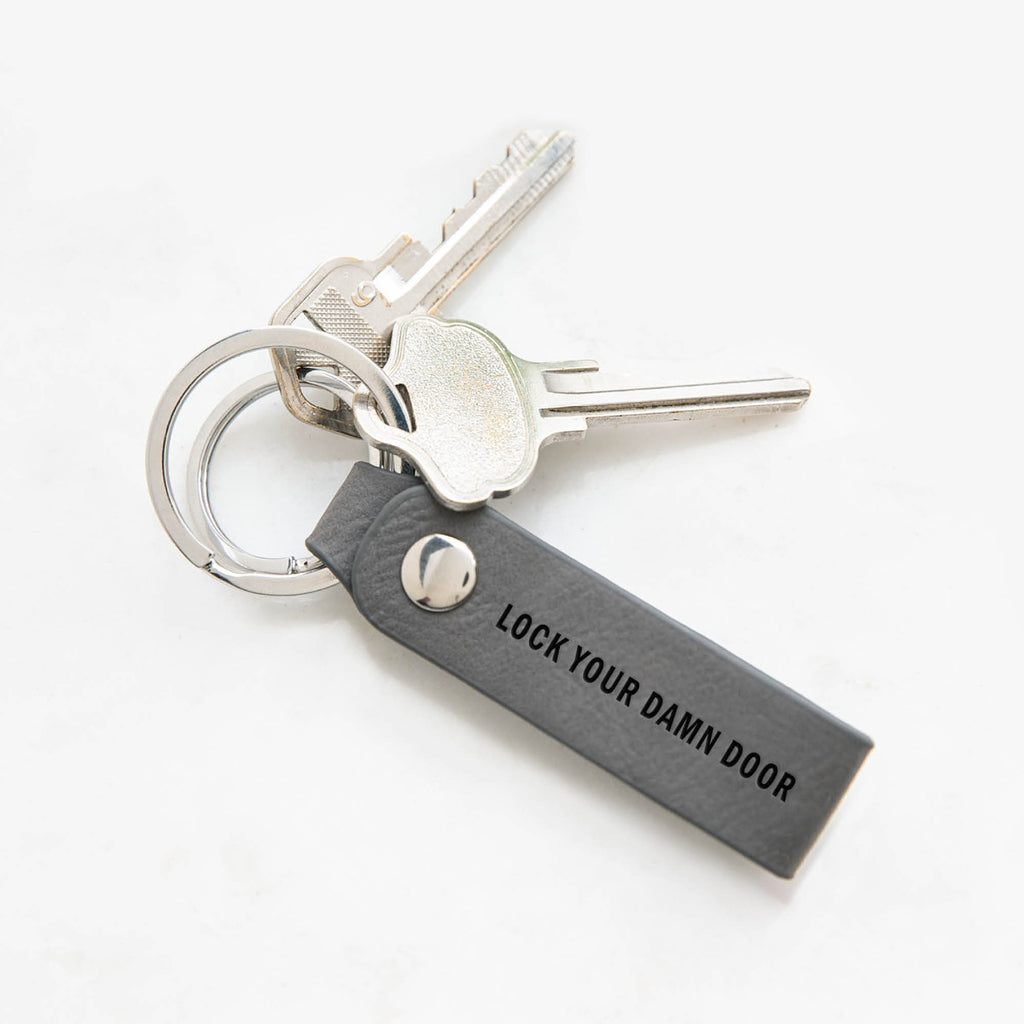 Lock Your Damn Door Keychain – Personalized Planet