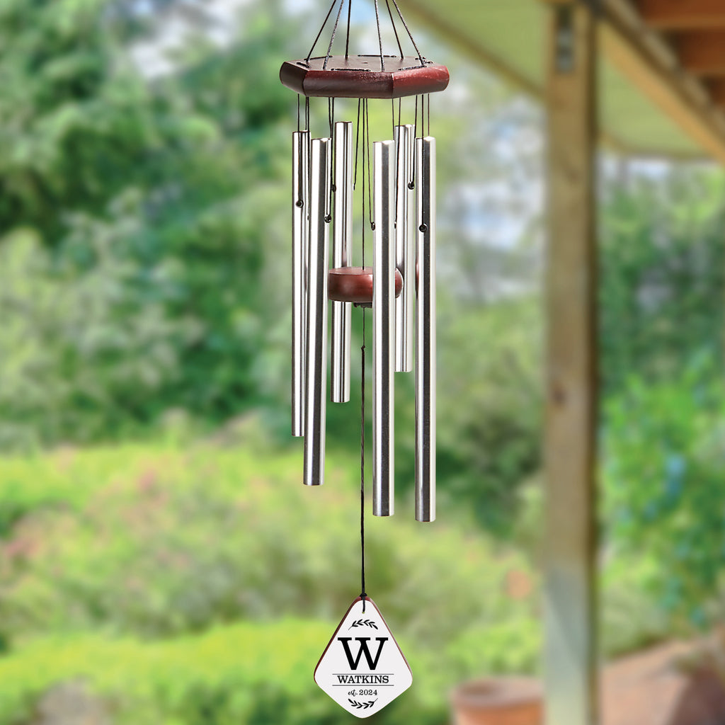 Name and Initial Wind Chime – Personalized Planet