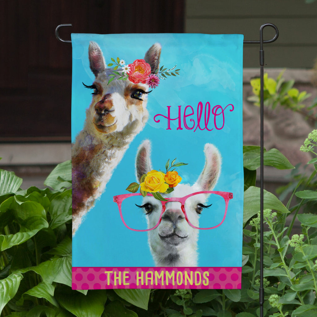 Llama Garden Flag – Personalized Planet