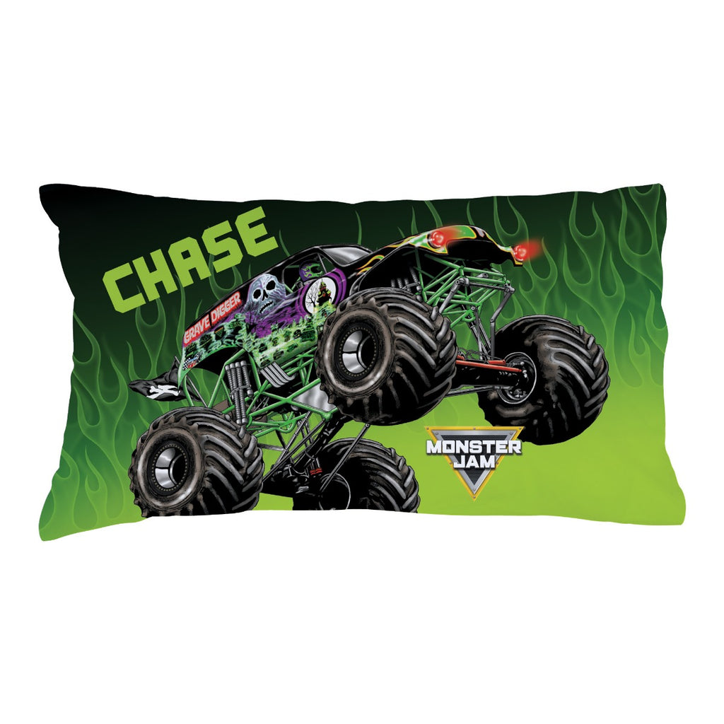 Monster Jam Grave Digger Personalized Pllowcase – Personalized Planet
