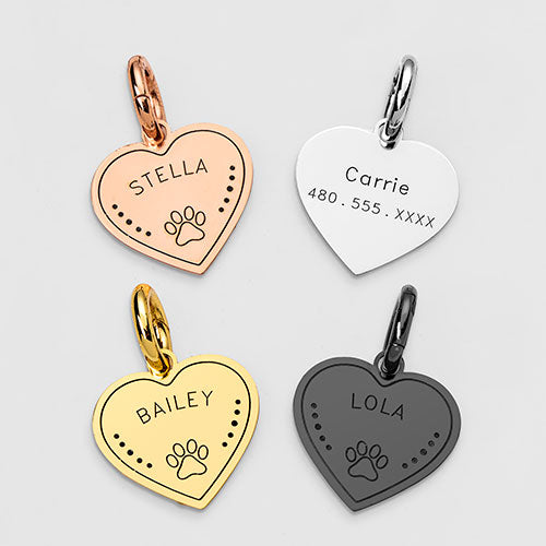 Heart-Shaped Pet Tag – Personalized Planet