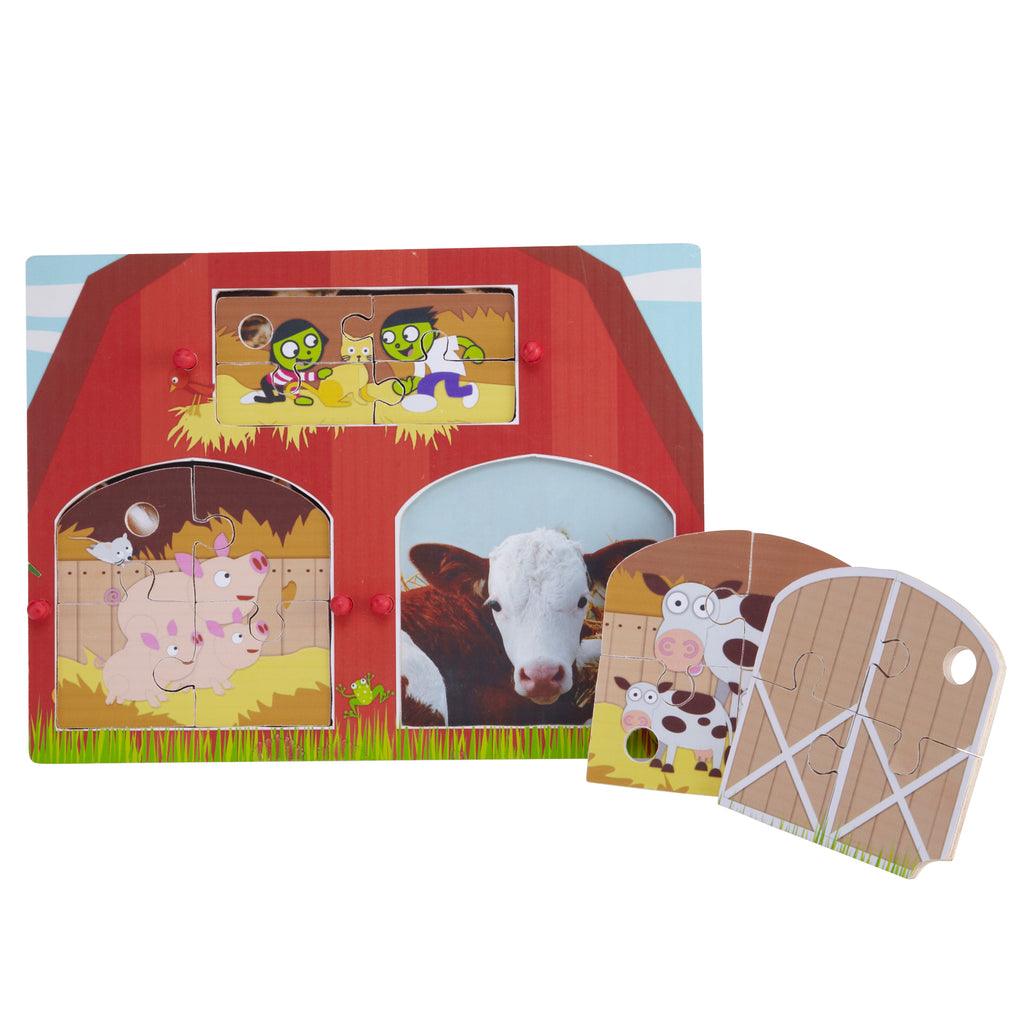 Explore The Barn: 3-Layer Puzzle – Personalized Planet